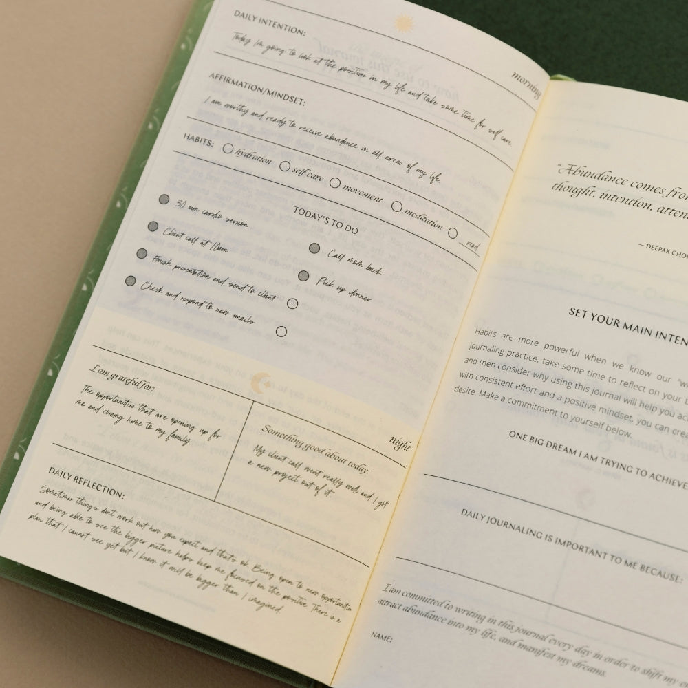 The Daily Intention Journal - Daily Mindfulness Journal by Mantra – Mantra®